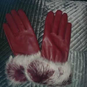 No brand | Other | Brand New With Tags Leather Rabbit Fur Gloves | Poshmark